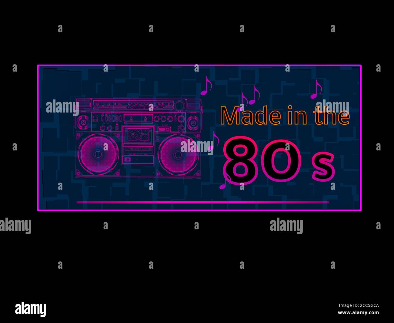 80s neon hi-res stock photography and images - Alamy