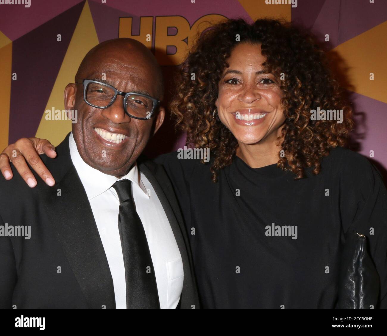 LOS ANGELES - JAN 7: Al Roker, Tonya Owens at the HBO Post Golden Globe ...