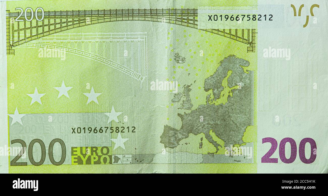 200 euro notes texture hi-res stock photography and images - Alamy