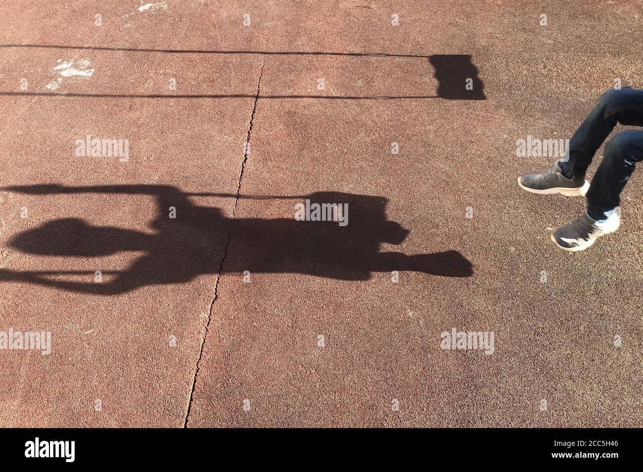Shadow boy on ground hi-res stock photography and images - Alamy