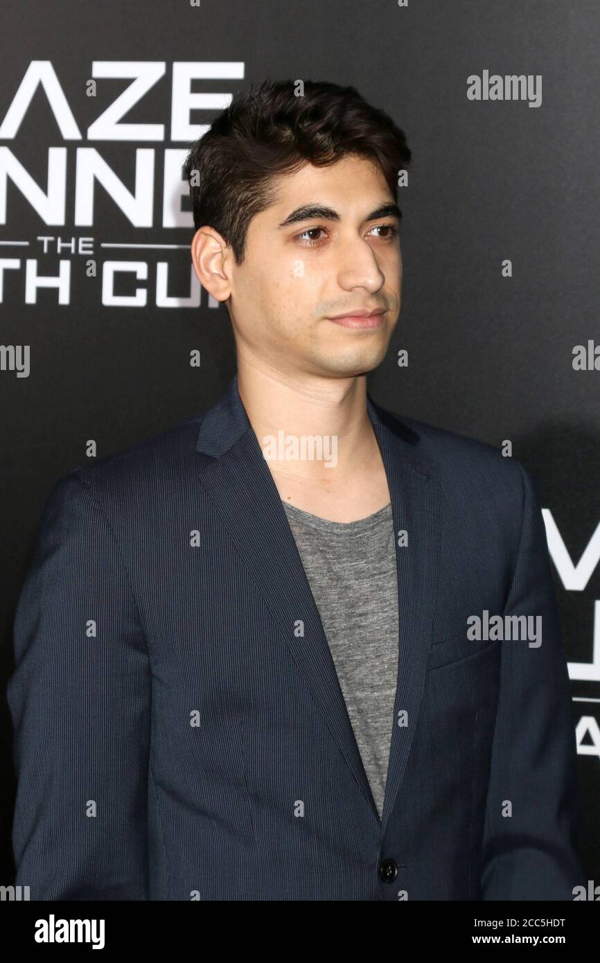 LOS ANGELES - JAN 18: Alexander Flores at the Maze Runner: The Death ...