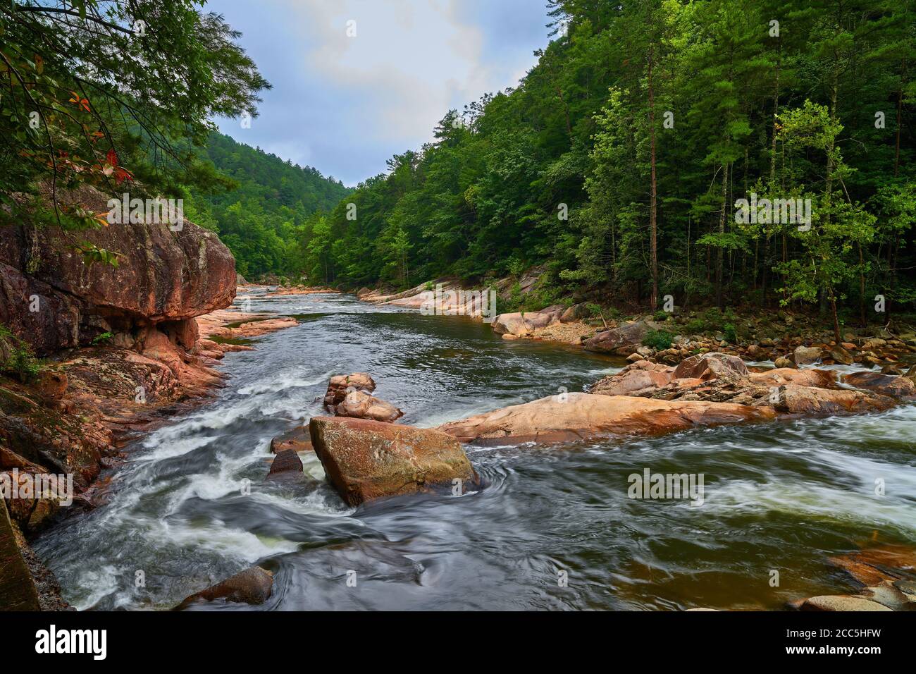 Rapids on Wilson Creek in North Carolina Stock Photo - Alamy