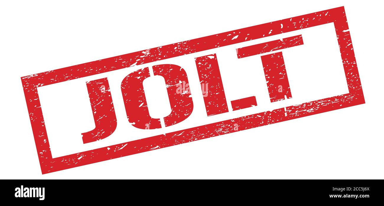 JOLT red grungy rectangle stamp sign Stock Photo - Alamy