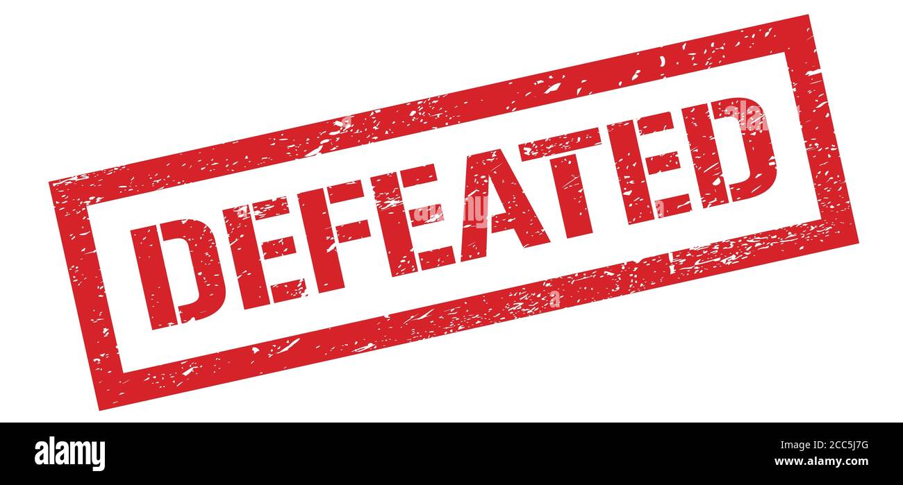 Defeated word hi-res stock photography and images - Alamy