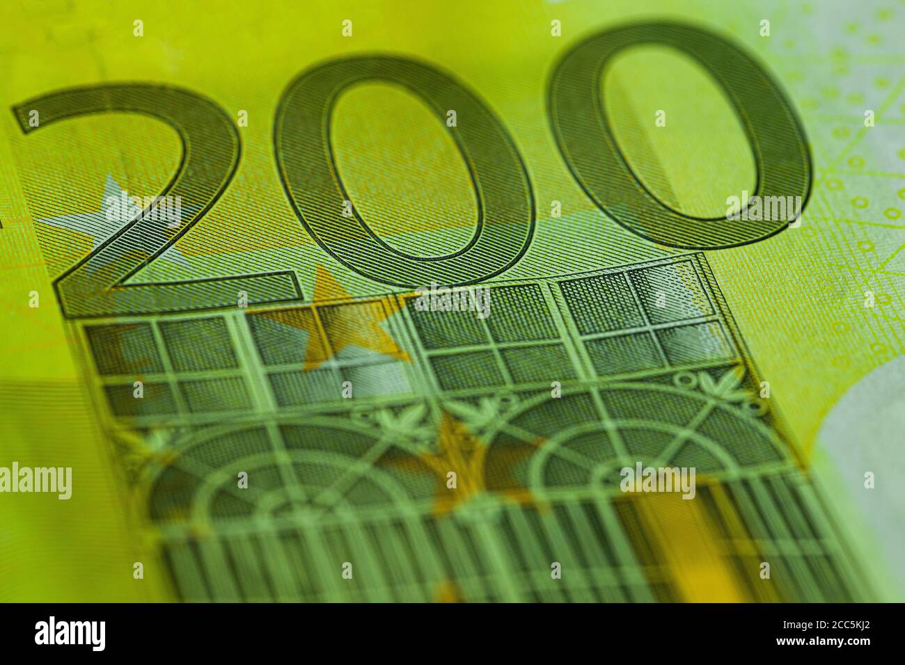 Two hundred euro bill detail Stock Photo - Alamy