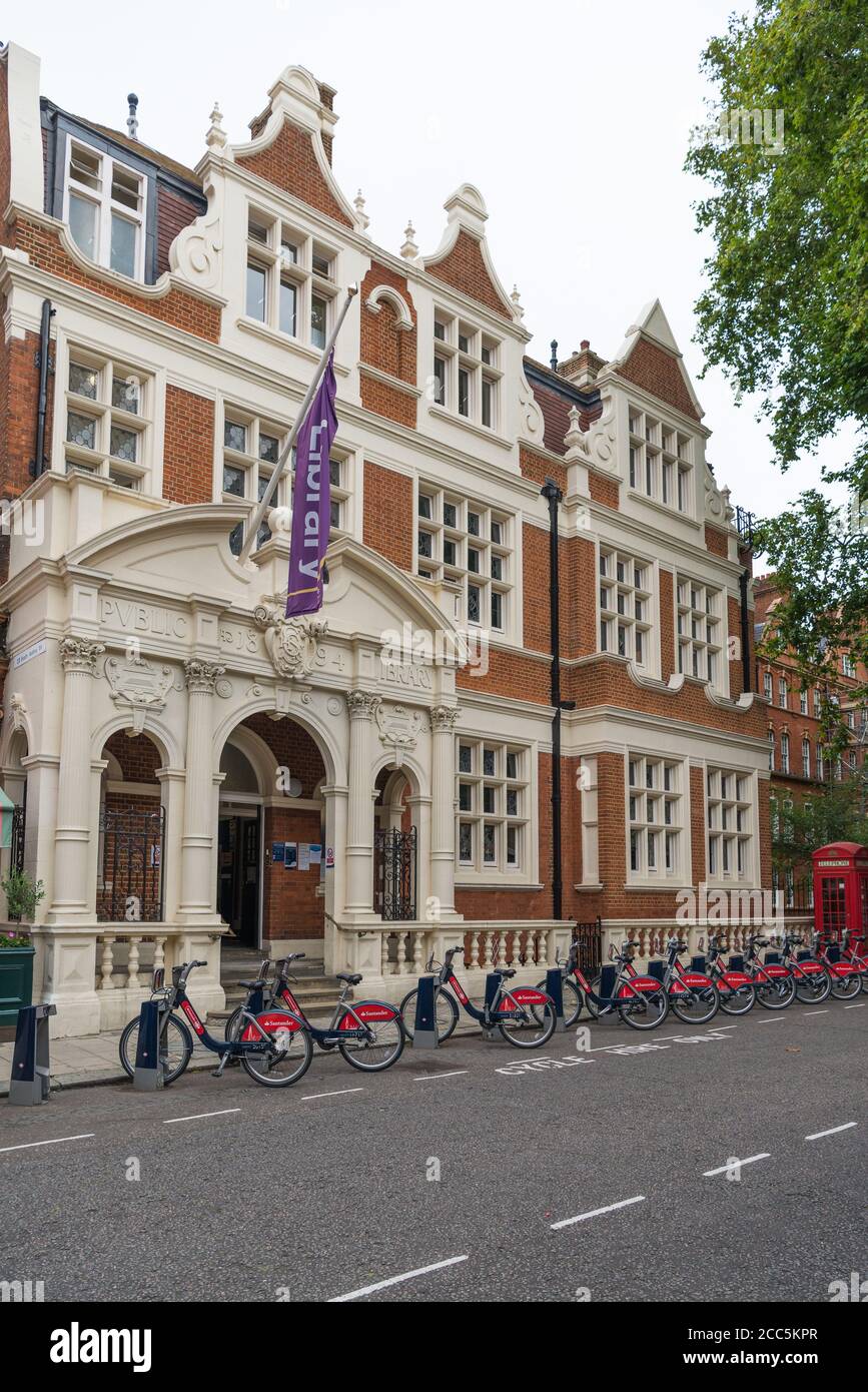 Mayfair public library in South Audley Street, Mayfair, London, UK ...