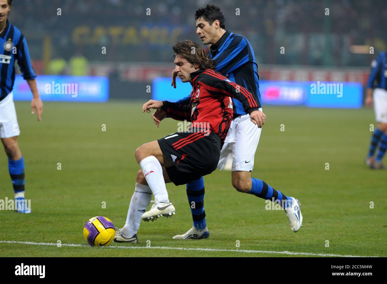 Milan Italy, 23 December 2007, "SAN SIRO" Stadium, Serious Football ...