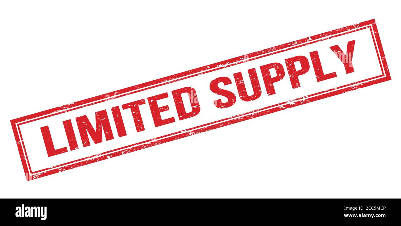 Limited supply sign Cut Out Stock Images & Pictures - Alamy