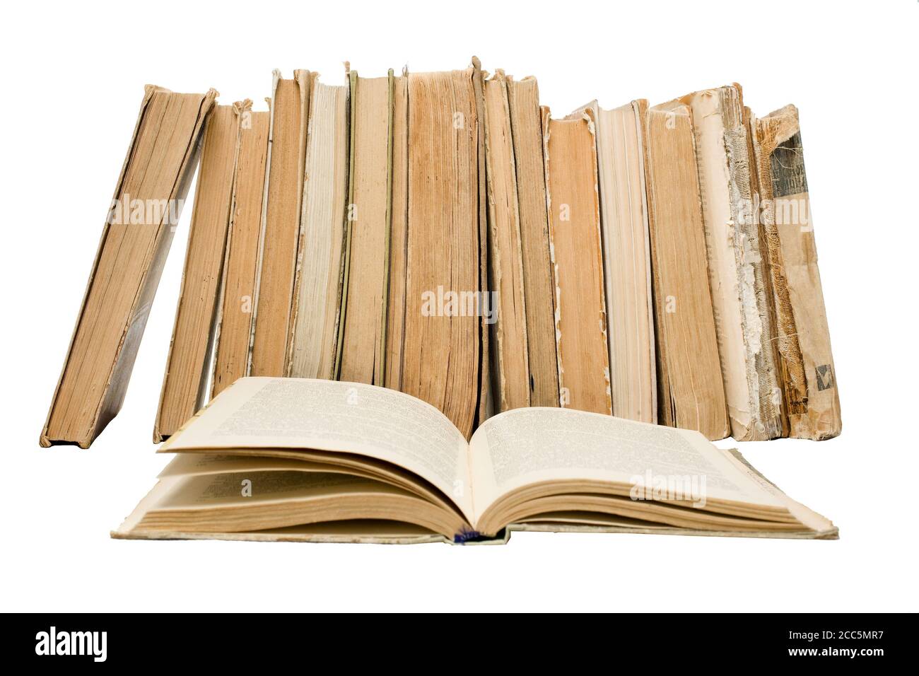 Vintage open book hi-res stock photography and images - Alamy
