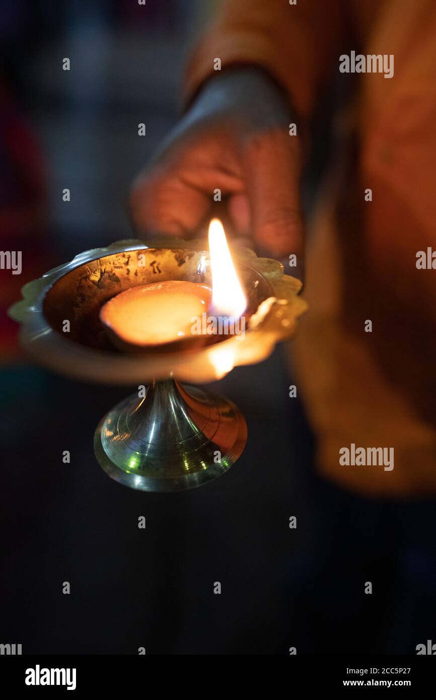 Devotees pray at Baidyanath Temple, dedicated to the God Shiva, in ...