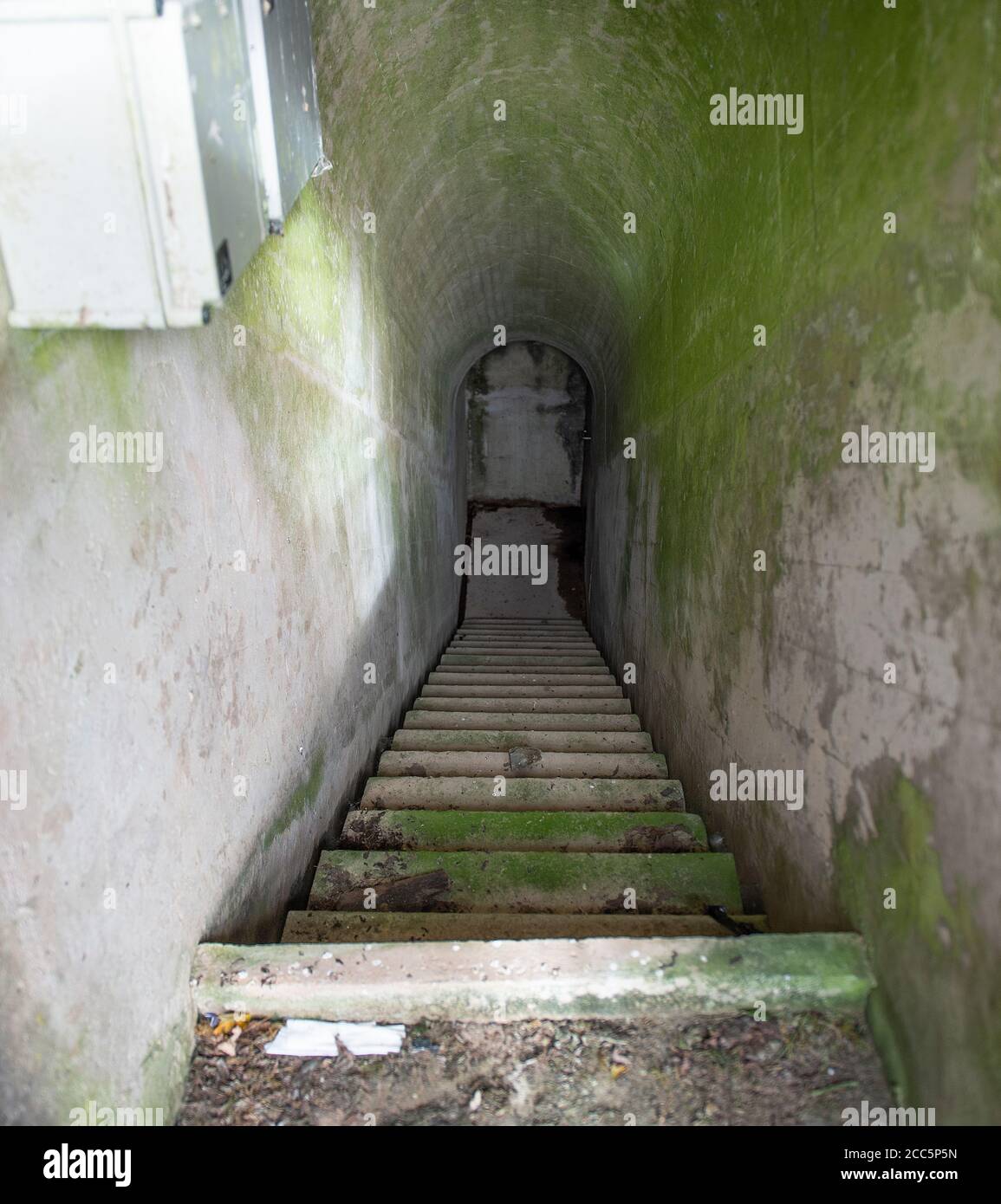 steps down to a crypt Stock Photo - Alamy