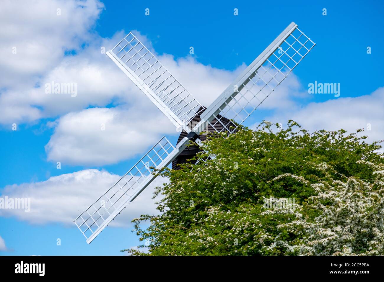 Windmill: Traditional old wooden windmill. UK Stock Photo - Alamy