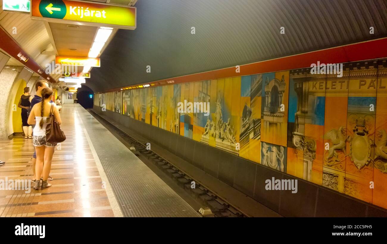 The subway in Budapest Stock Photo - Alamy