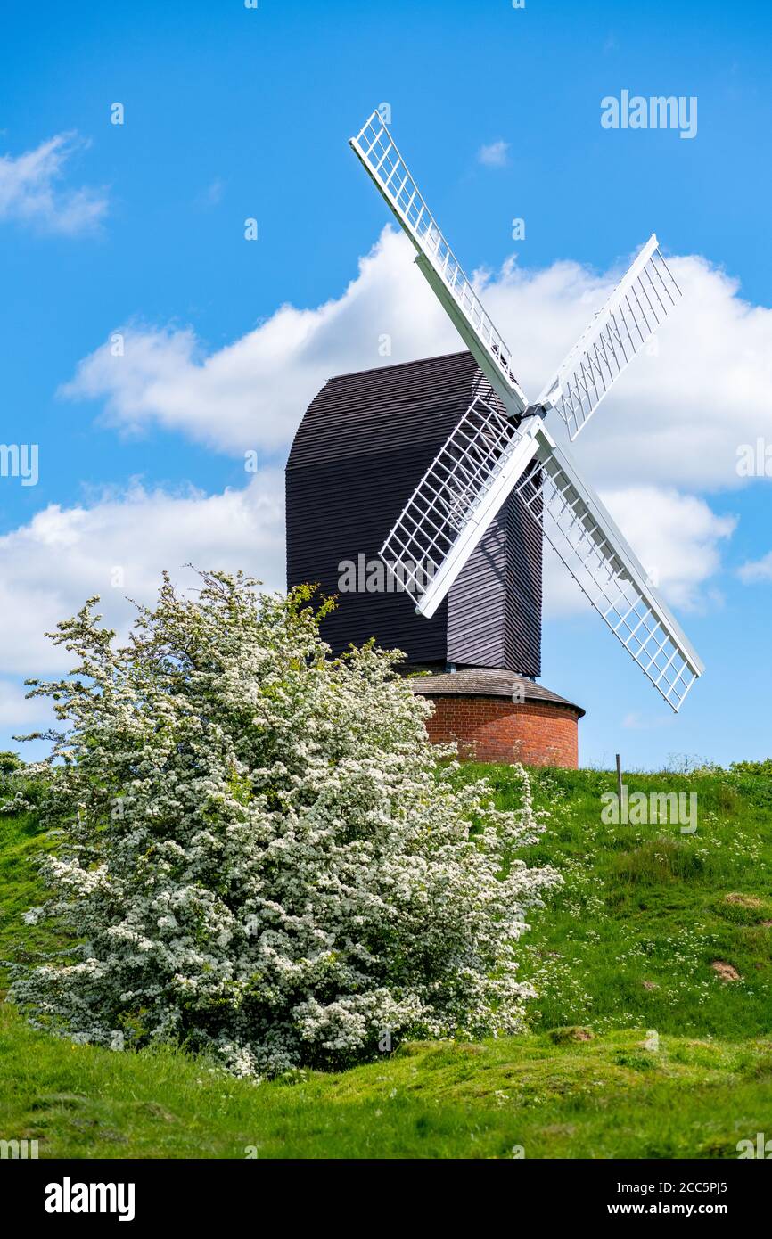 Windmill: Traditional old wooden windmill. UK Stock Photo - Alamy