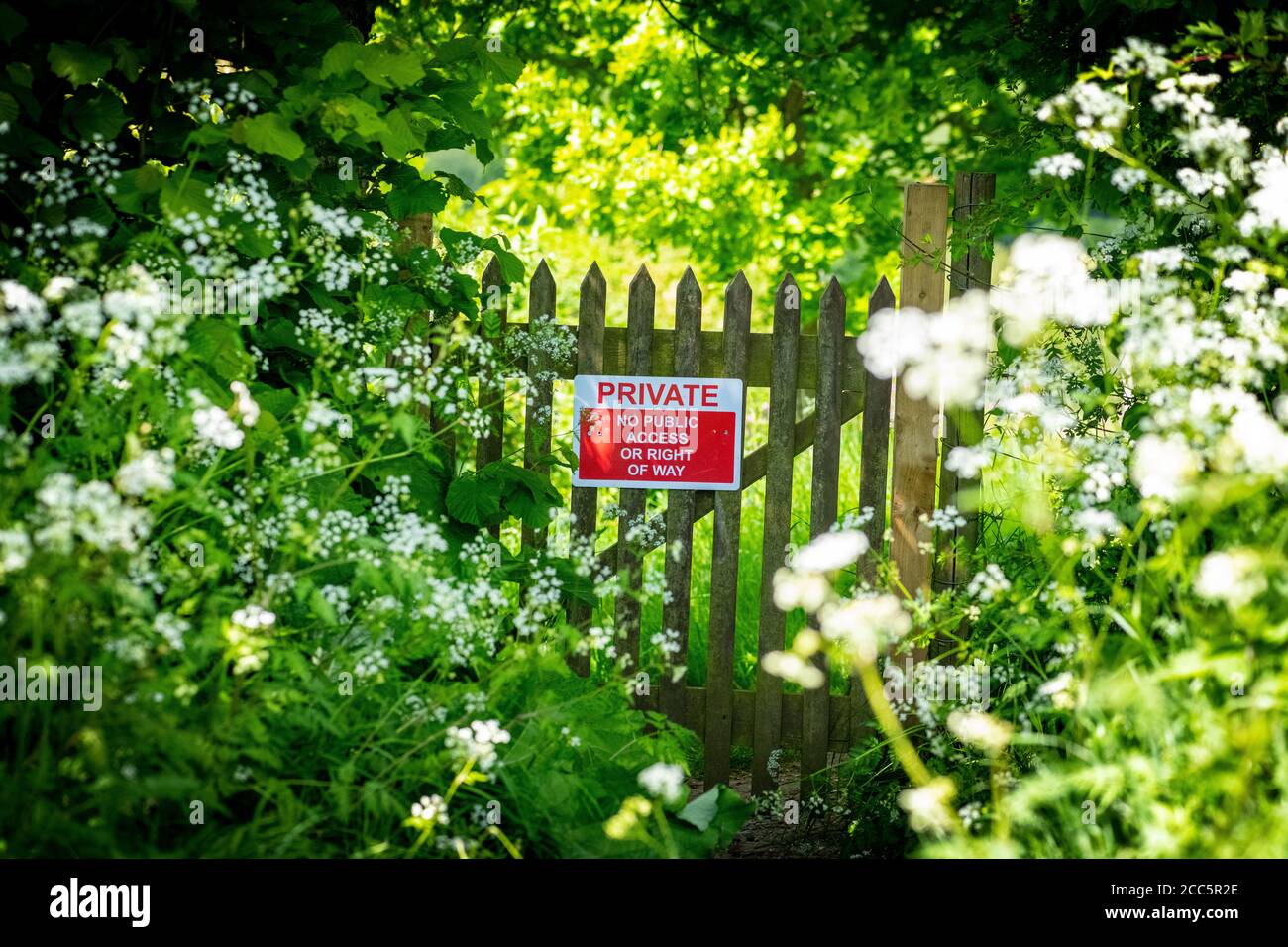 Private Sign: Private land, Oxforshire countryside. UK Stock Photo - Alamy