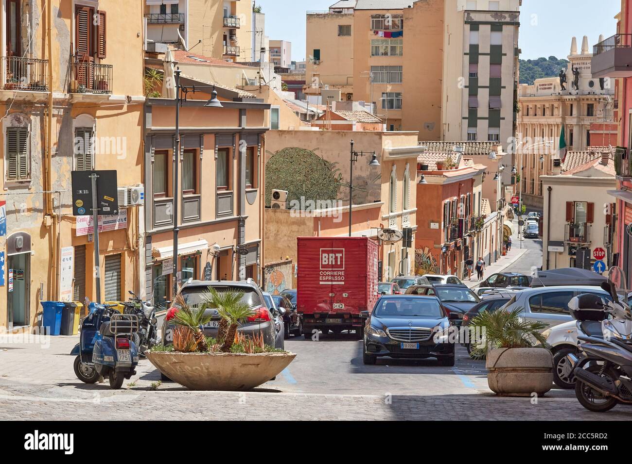 Cagliari city center streets Stock Photo - Alamy