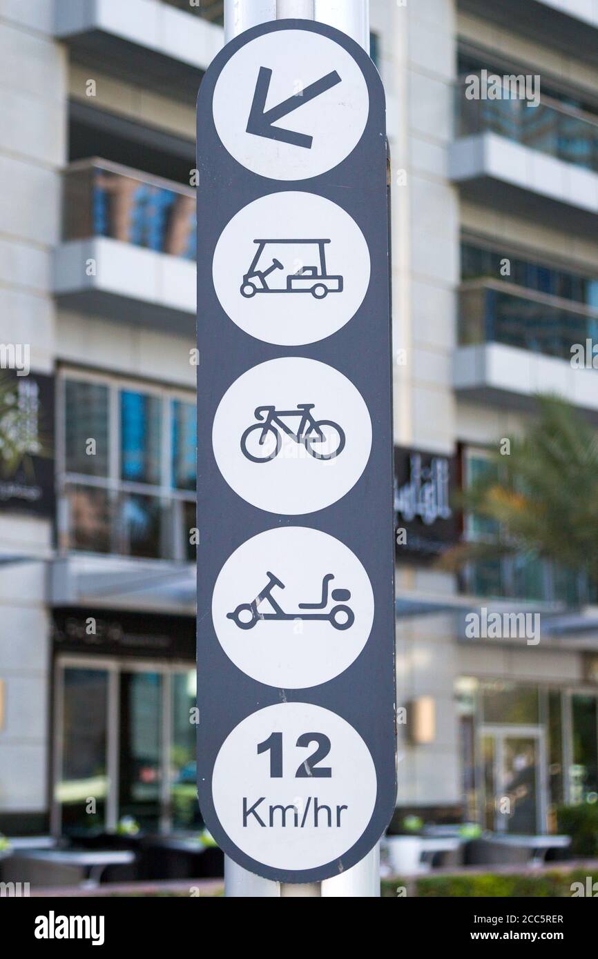 Dubai Road Traffic Sign High Resolution Stock Photography and Images ...