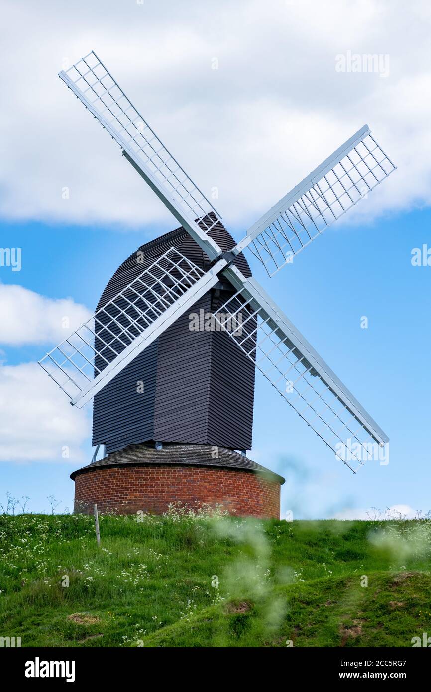 Windmill: Traditional old wooden windmill. UK Stock Photo - Alamy