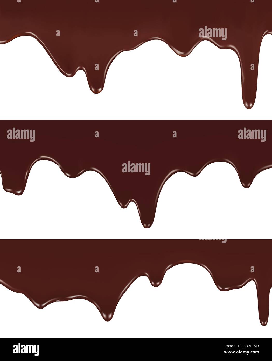Melted chocolate dripping Stock Vector Images - Alamy