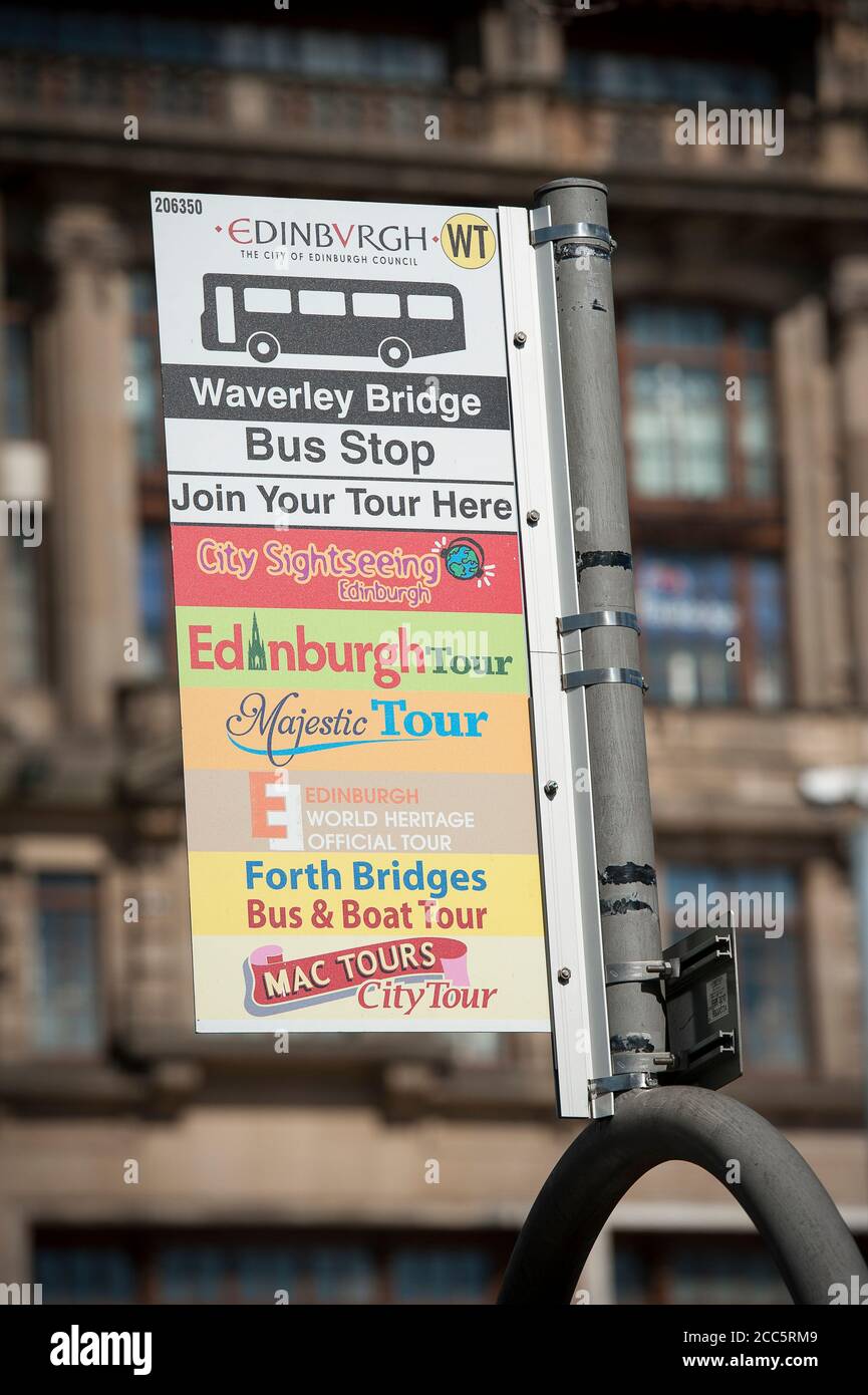 Bus stop edinburgh hi-res stock photography and images - Alamy