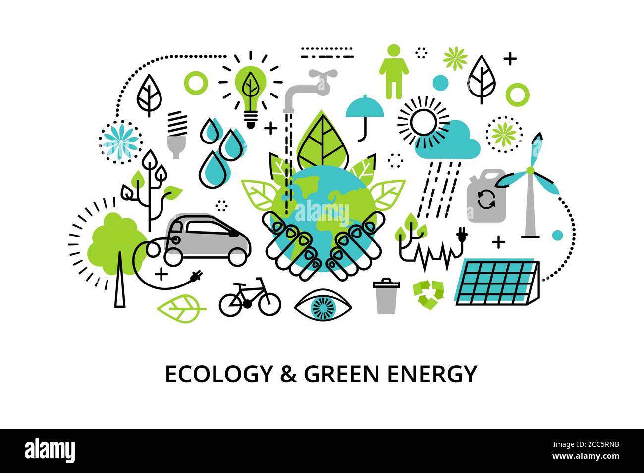 Electricity energy infographic hi-res stock photography and images - Alamy
