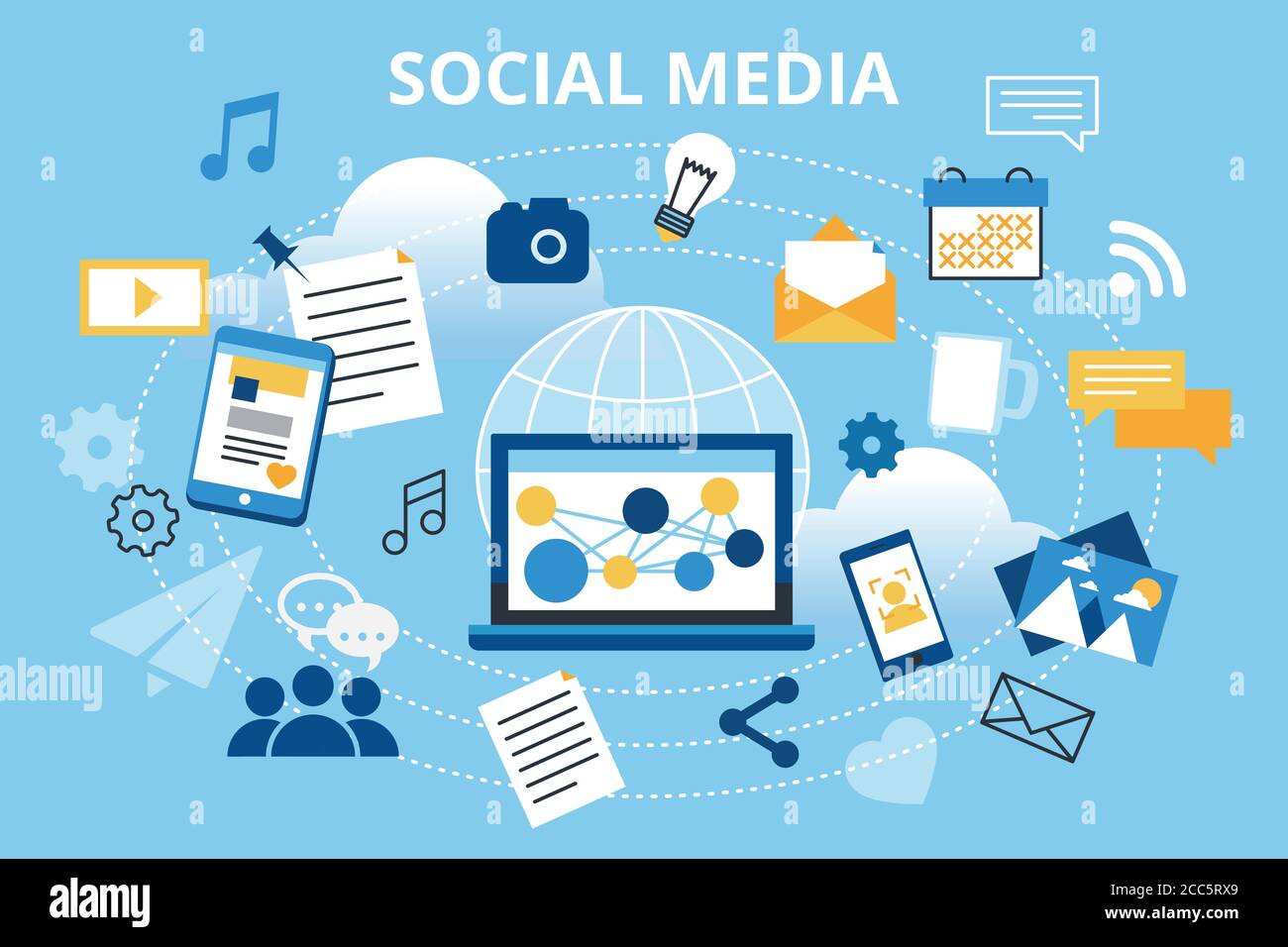 Networking vectors hi-res stock photography and images - Alamy