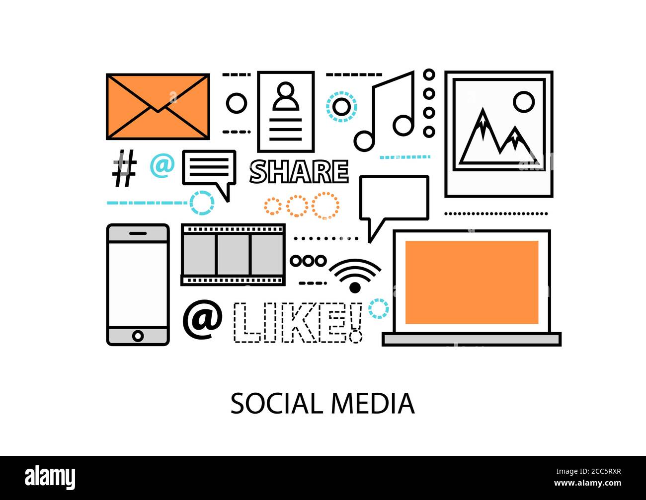 Networking vectors hi-res stock photography and images - Alamy