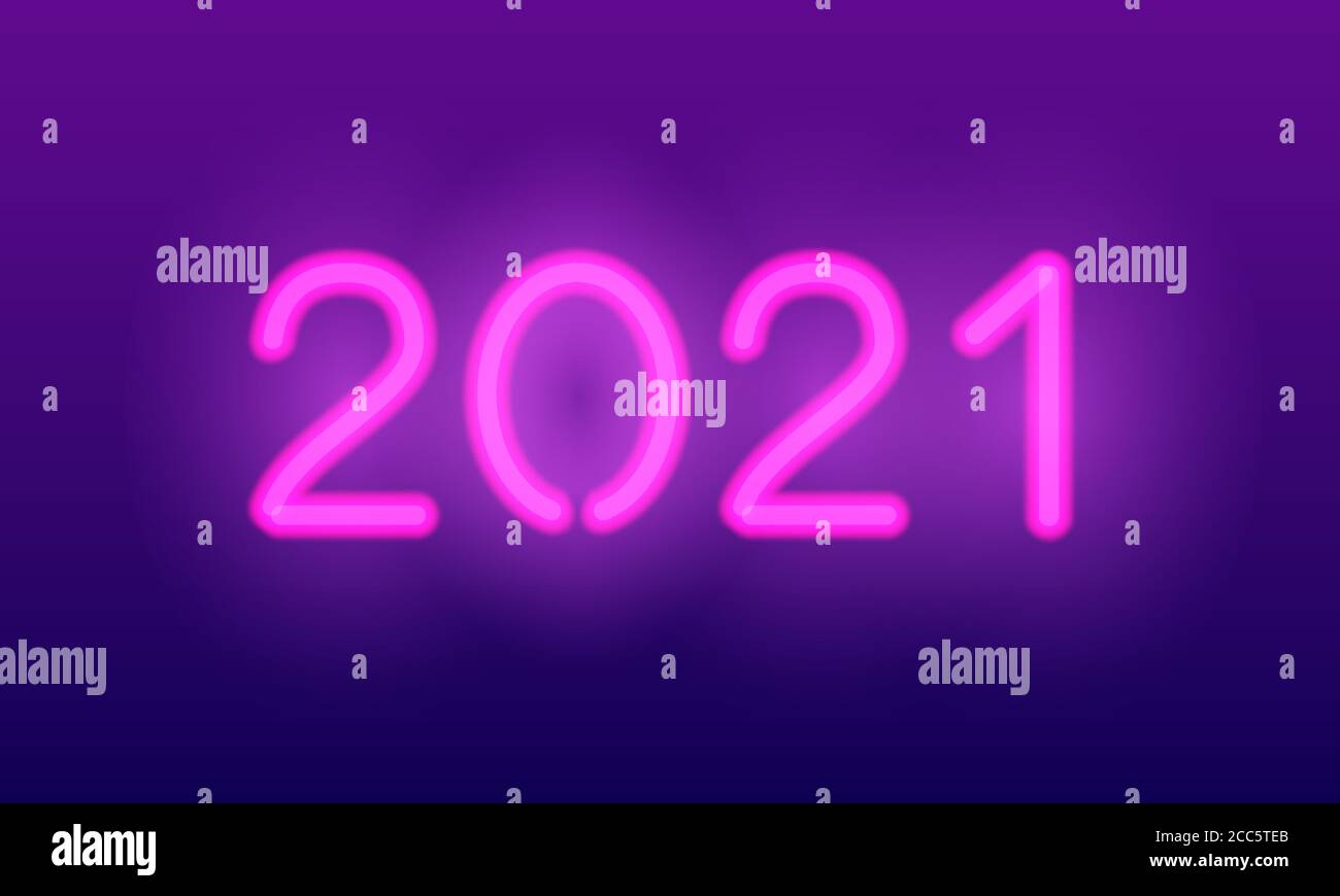 2021 new year number design Stock Vector Images - Alamy