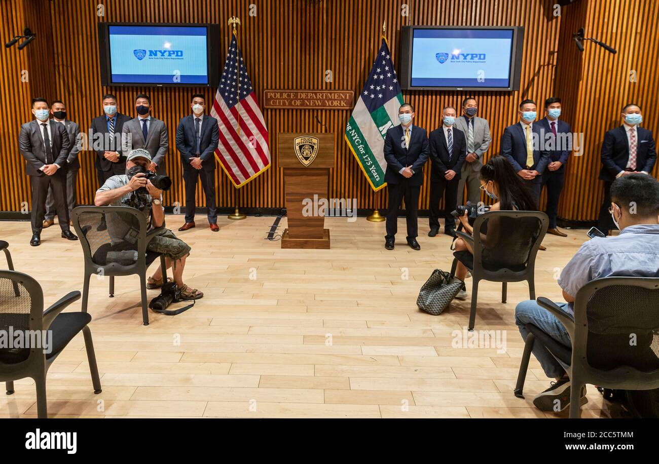 New York, NY - August 18, 2020: Members of newly created task force ...