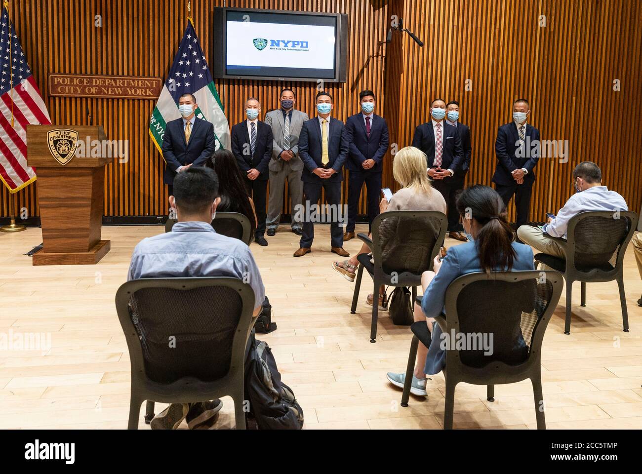 New York, NY - August 18, 2020: Members of newly created task force ...