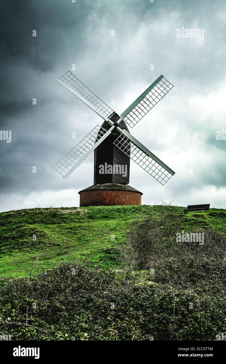 Windmill: Traditional old wooden windmill. UK Stock Photo - Alamy