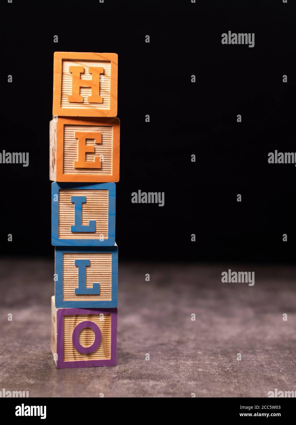 Hello symbol concept word hi-res stock photography and images - Alamy