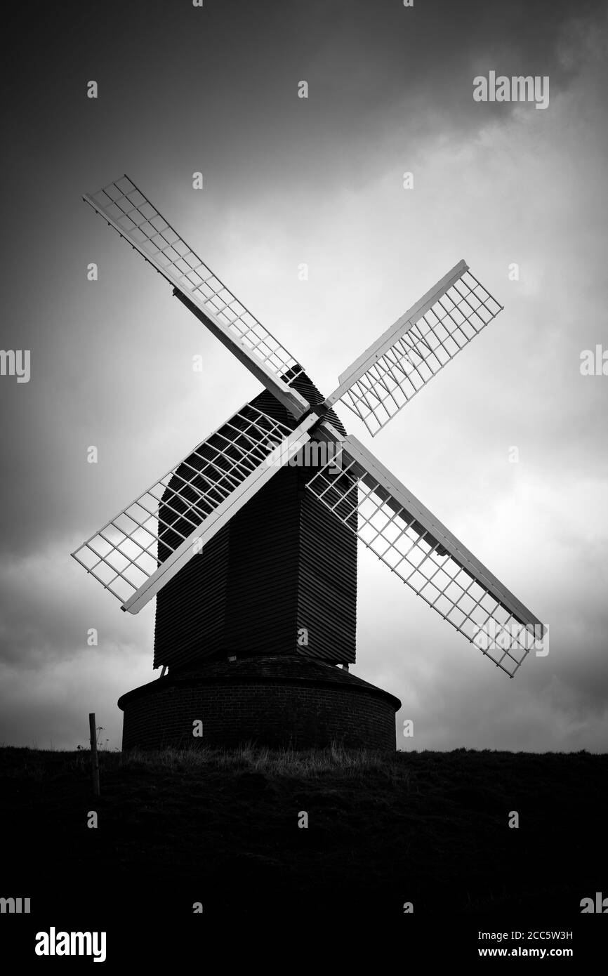 Windmill: Traditional old wooden windmill. UK Stock Photo - Alamy