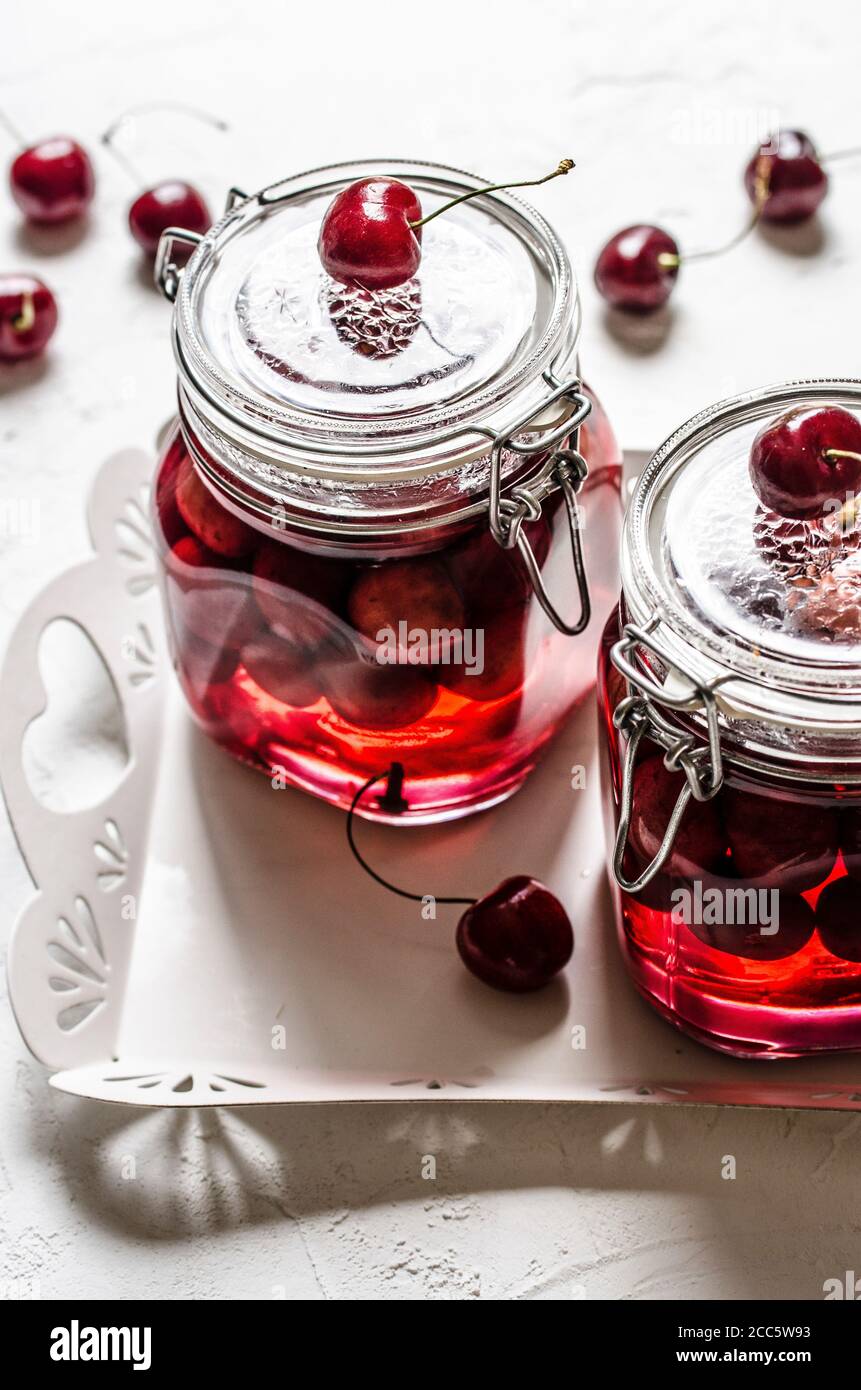 Canning cherries hi-res stock photography and images - Alamy