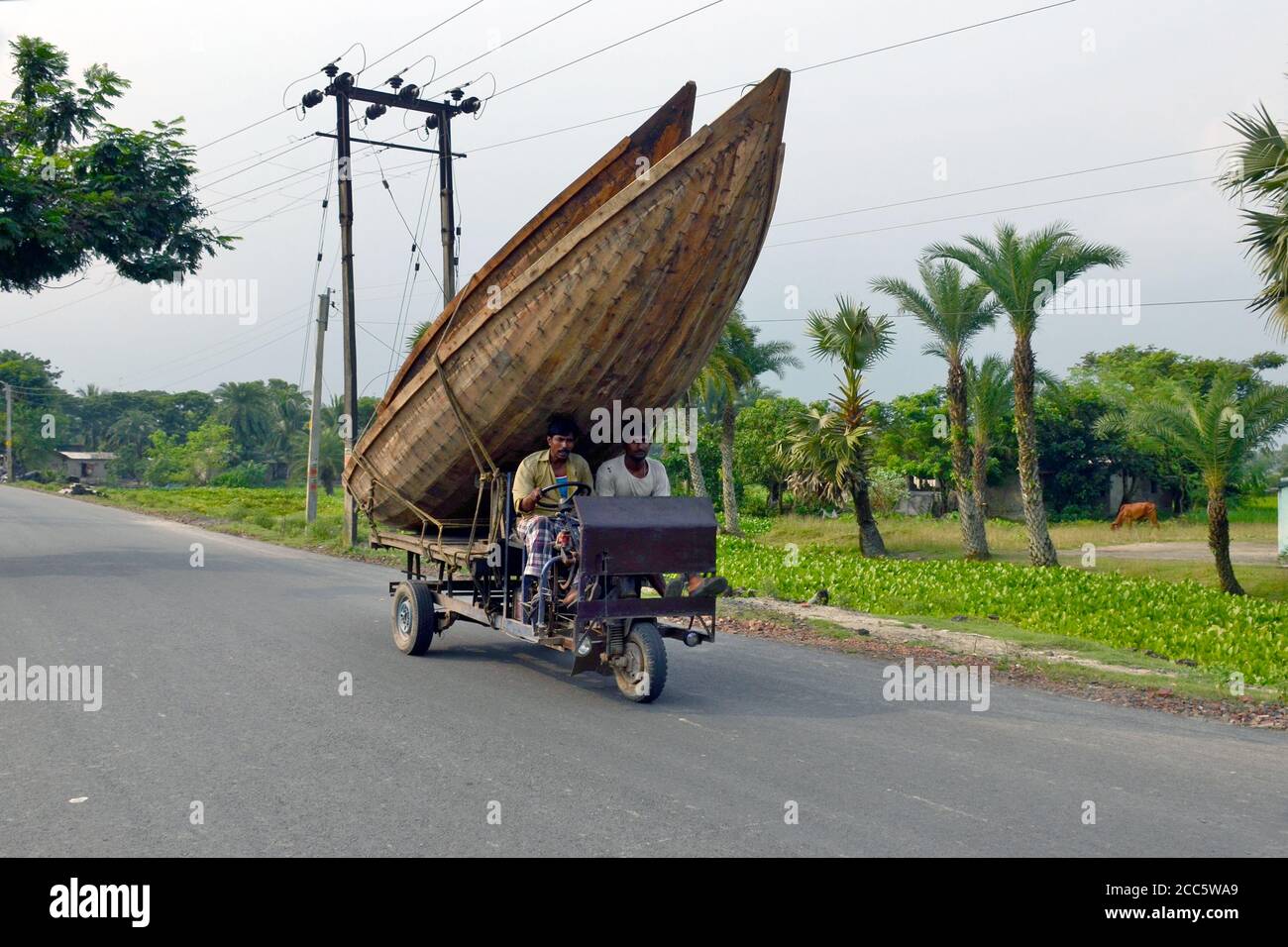 Canning, west bengal india on3rd october2015:Fishermen are building a ...
