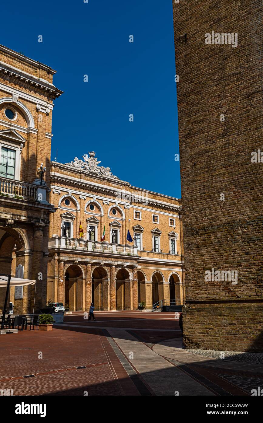 Recanati, the Marche city in the province of Macerata, famous for being ...