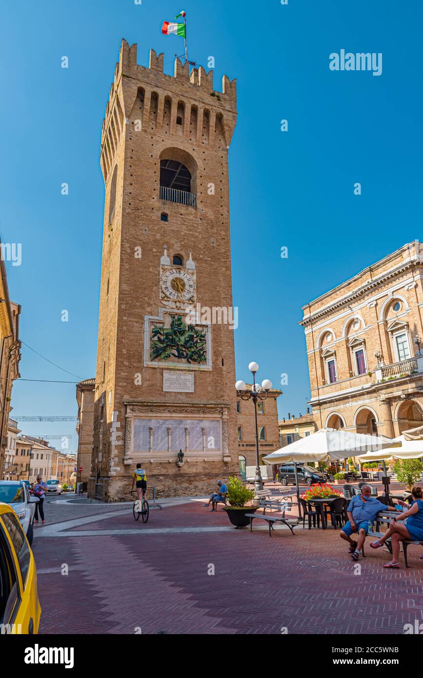 Recanati, the Marche city in the province of Macerata, famous for being ...