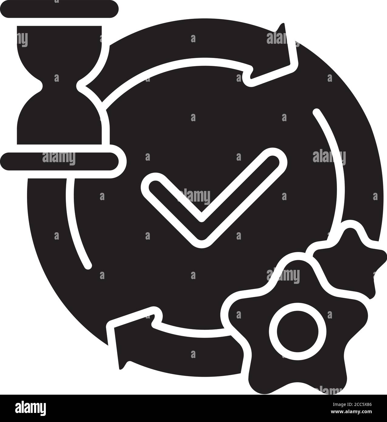 Processing black glyph icon Stock Vector Image & Art - Alamy