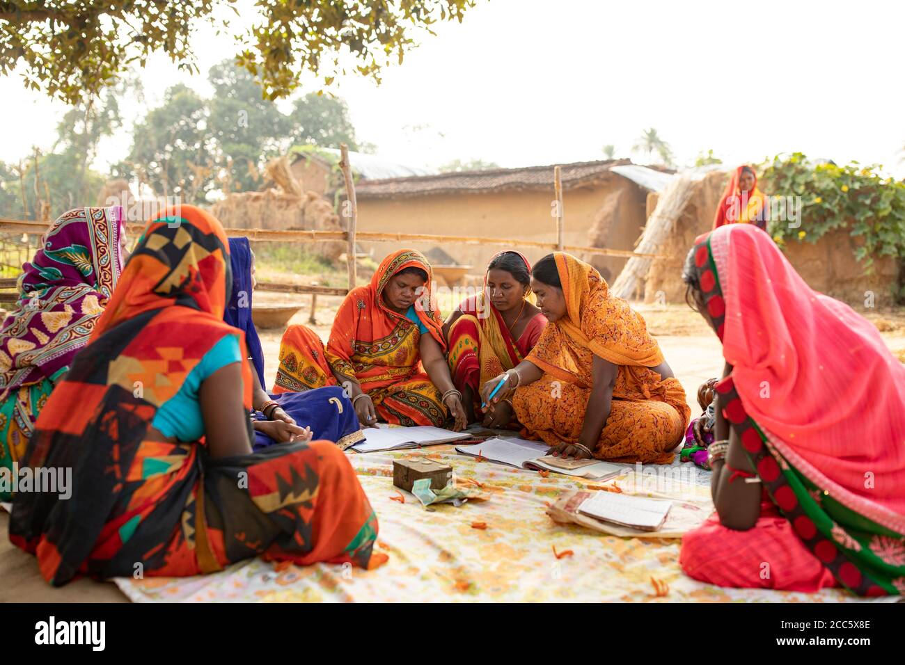 Women save and lend amongst each other in a village savings and loan ...