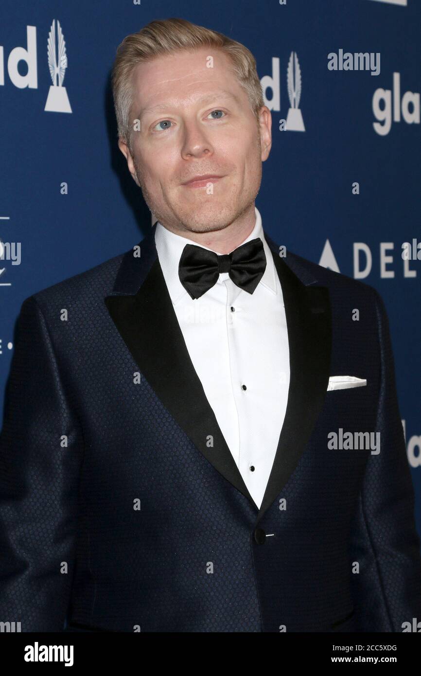 LOS ANGELES - APR 12: Anthony Rapp at GLAAD Media Awards Los Angeles at ...