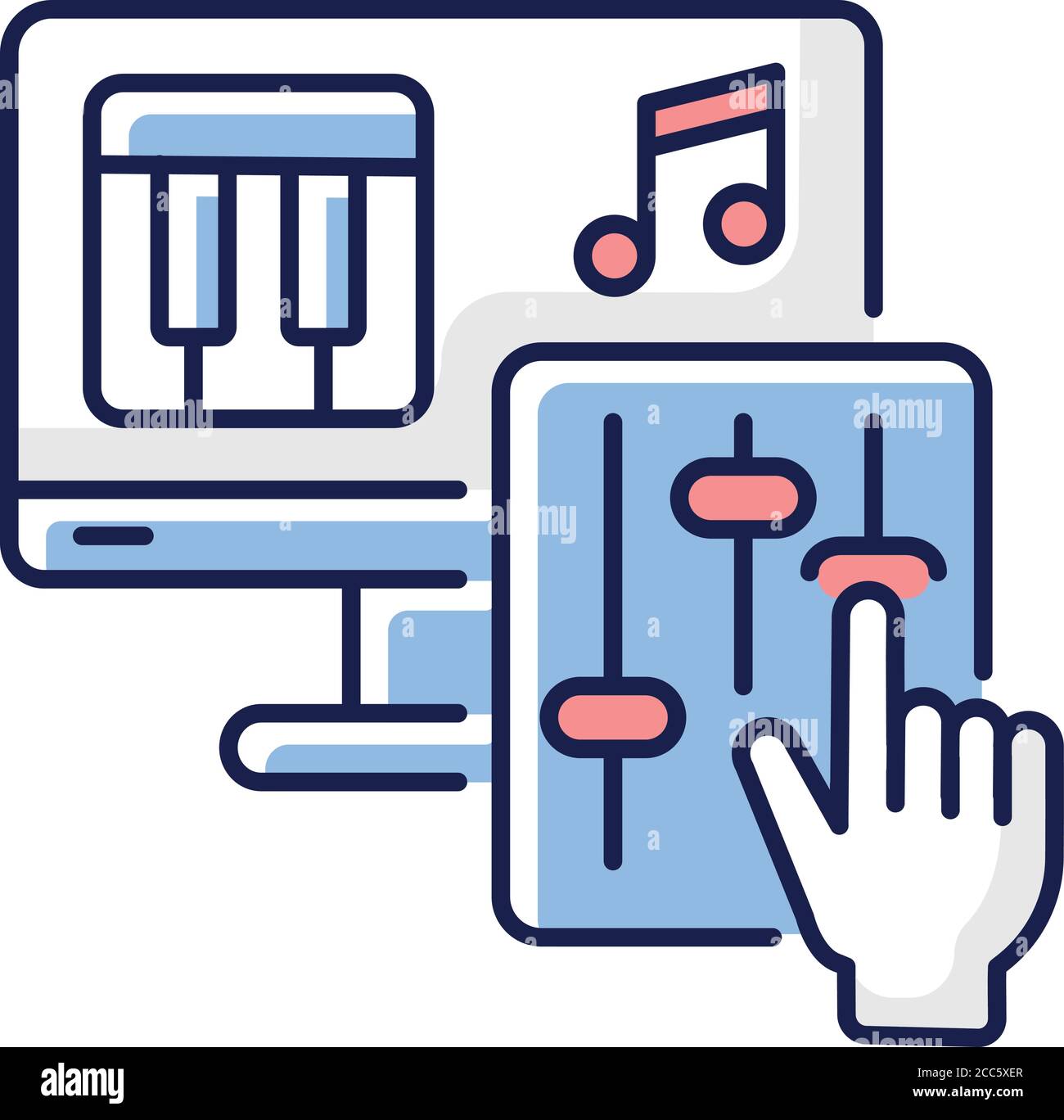 DIY music RGB color icon Stock Vector Image & Art - Alamy
