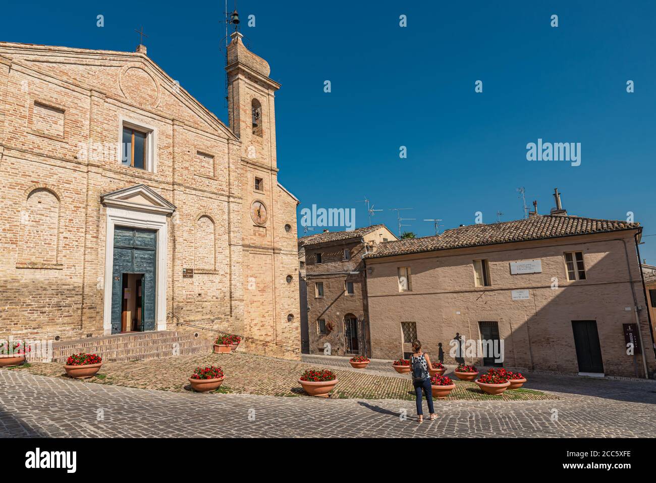 Recanati, the Marche city in the province of Macerata, famous for being ...