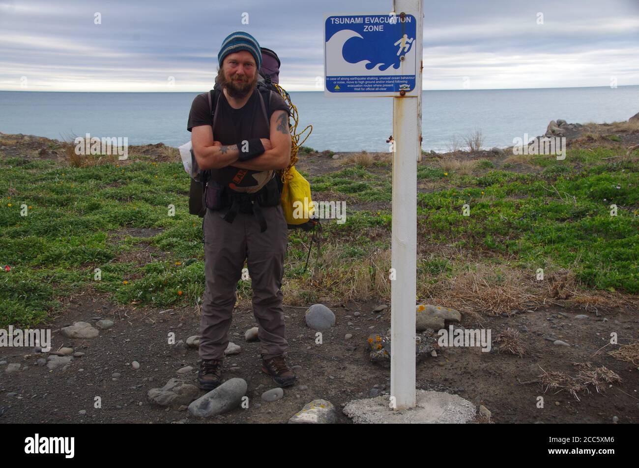 Te Araroa Trail route. Cape Palliser. North Island. New Zealand Stock ...