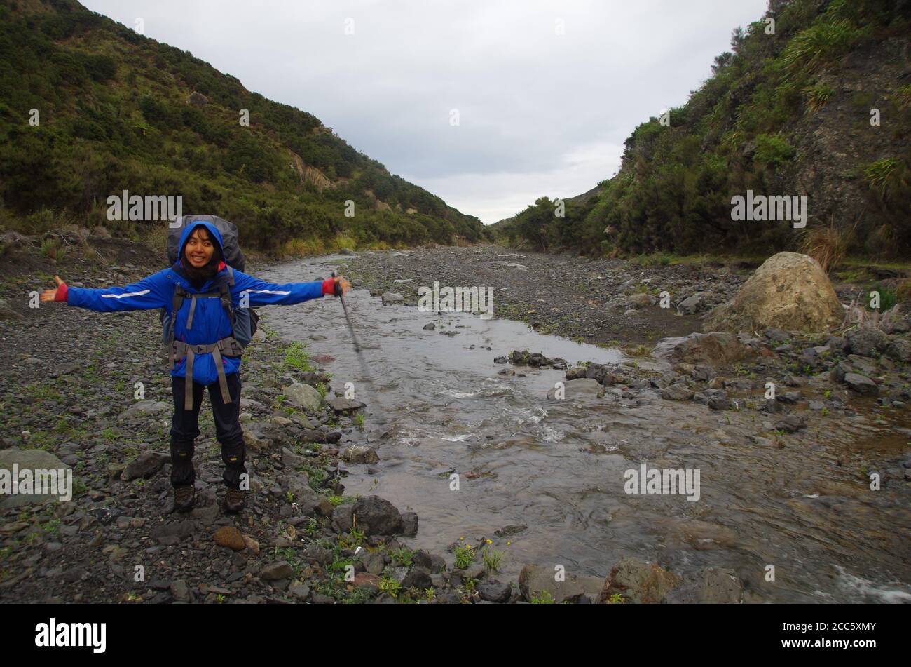 Aorangi Crossing Te Araroa Trail route. Aorangi Range. Cape Palliser ...