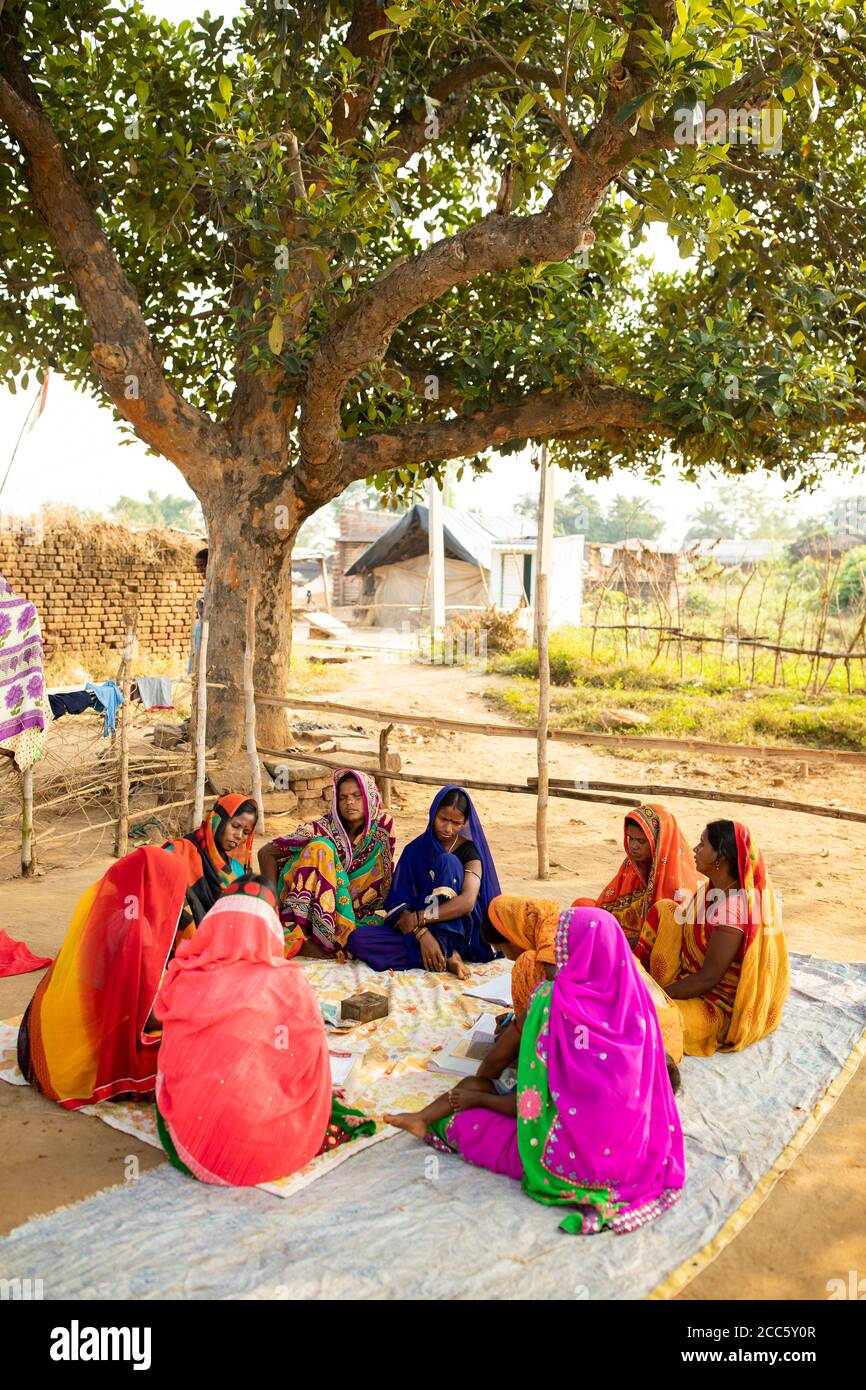 Indian women group meeting rural hi-res stock photography and images ...