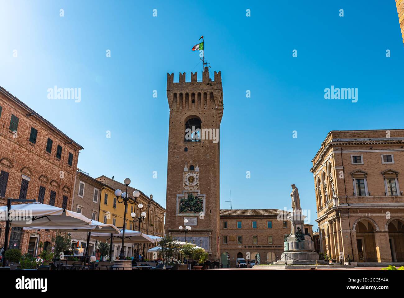 Recanati, the Marche city in the province of Macerata, famous for being ...