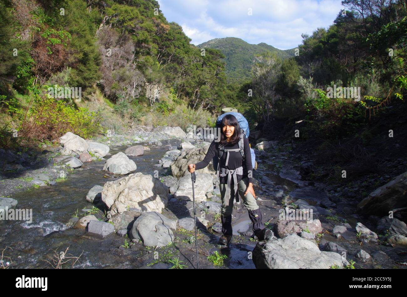 Aorangi Crossing Te Araroa Trail route. Aorangi Range. Cape Palliser ...