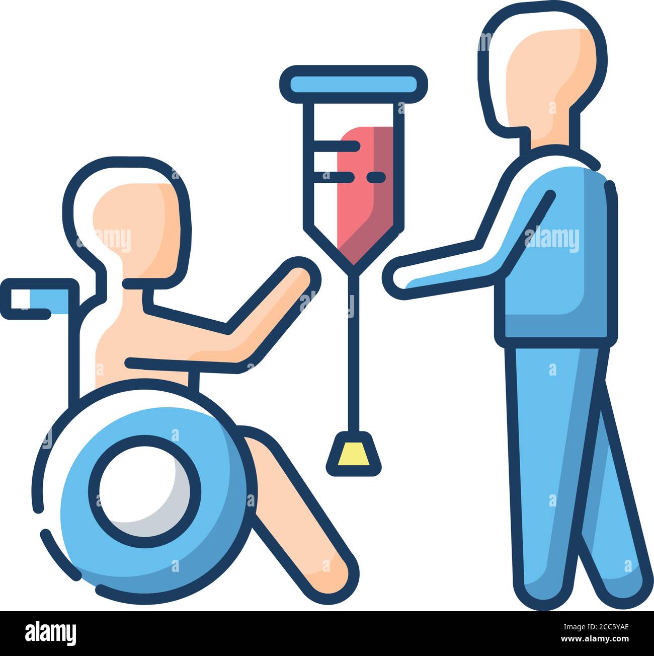 Rehabilitation services RGB color icon Stock Vector Image & Art - Alamy