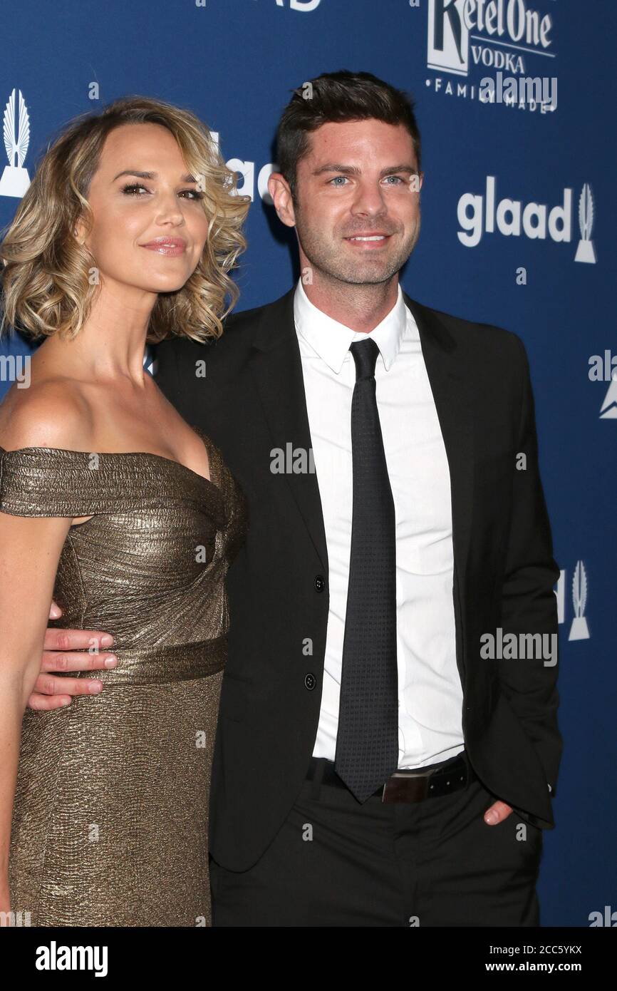 LOS ANGELES - APR 12: Arielle Kebbel, Sterling Jones at GLAAD Media ...