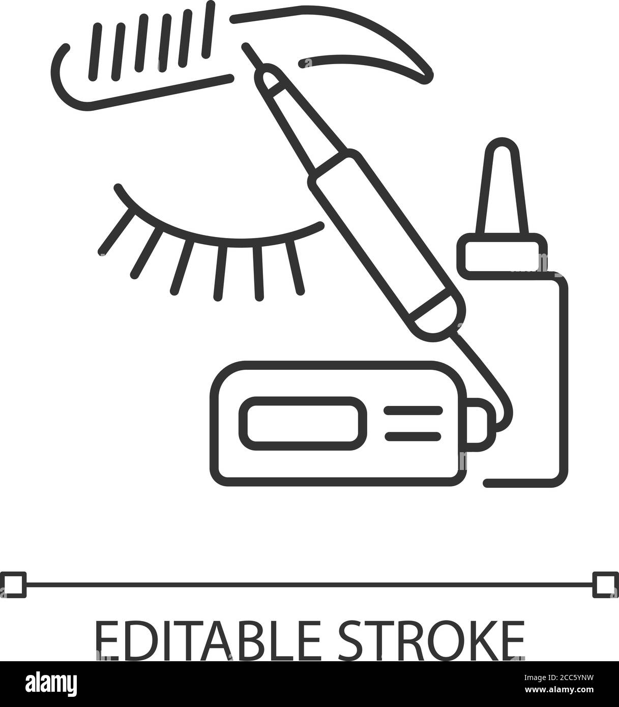 Microblading linear icon Stock Vector Image & Art - Alamy